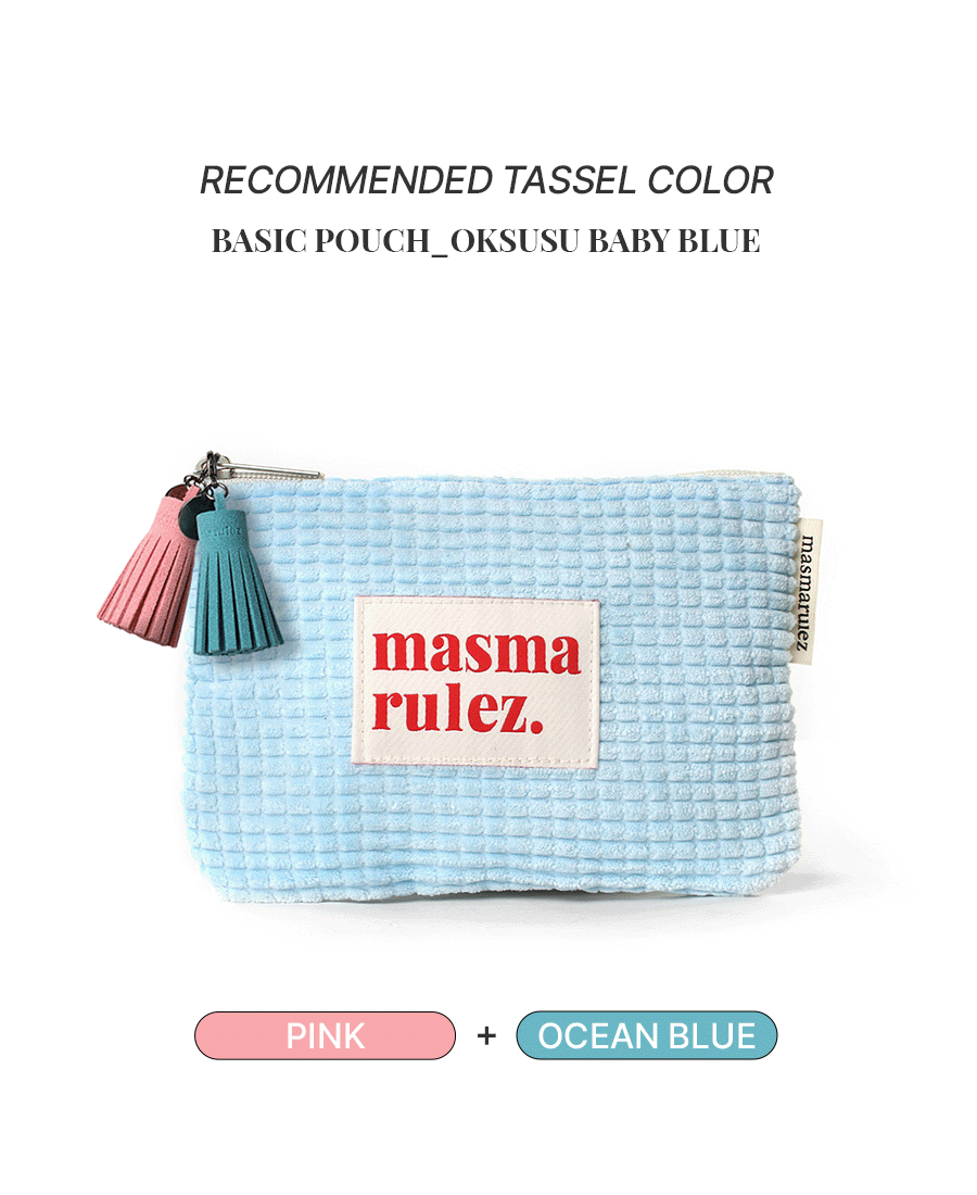 Basic pouch_Oksusu Baby blue : Masmarulez [마스마룰즈]